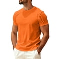 Dwellite Swim Shirt for Men, Sun Short Sleeve Crew Neck Tops, Quick Dry ...