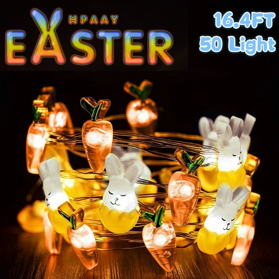 Easter String Lights Egg LED Lights Easter Decor Lights for Easter Day ...