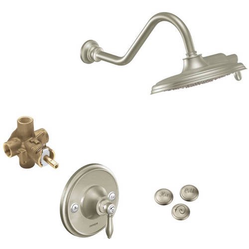 Moen Kswe-p-ts32102nl Weymouth 9" Rainshower Faucet, Available in ...