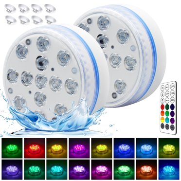 Jebao pl1led6 JPL1-LED6 Submersible Pond LED Light with Colored Lenses ...