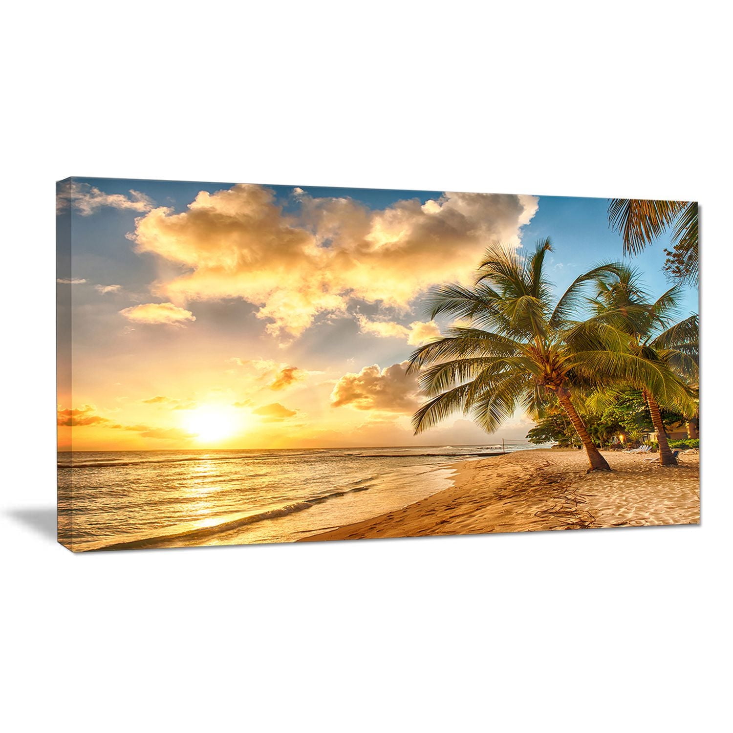 Click here for Designart Design Art Gorgeous Beach Of Island Barb... prices