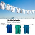 Evjurcn Retractable Clothesline, 5-Line Telescopic Clothes Drying Rack ...