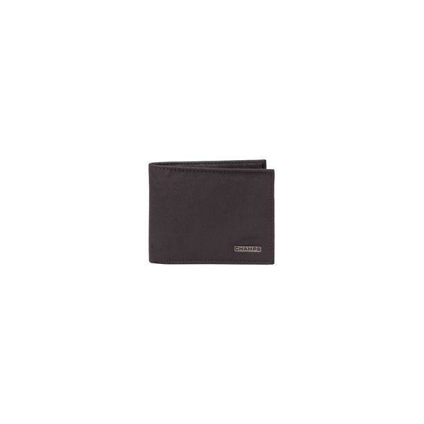 CHAMPS Express Black Label Leather RFID Center Passcase Wallet, Brown ...