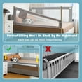 Gymax Child Safety Adjustable 77'' Bed Rails for Toddlers, Vertical ...
