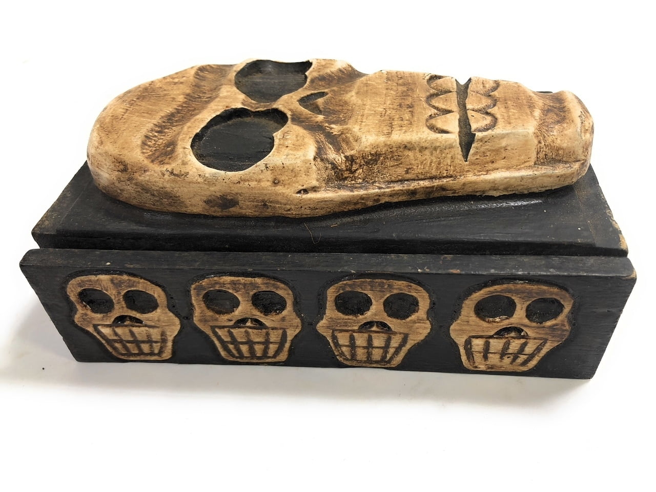 Skull Treasure Chest Box 7" X 5" - Cross Bones Accessories | #kng21063 ...