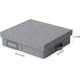 Linen Scrapbook Storage Box, Document Box, Photo Storage (1pack), 14.6 ...