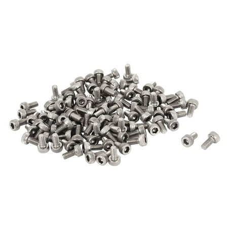 M2.5x5mm Stainless Steel Hex Key Socket Head Knurl Cap Screws Bolts ...