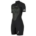 Hyperflex Cyclone 2 Womens 2.5mm Shorty Back Zip Wetsuit 10 Black - Walmart.com