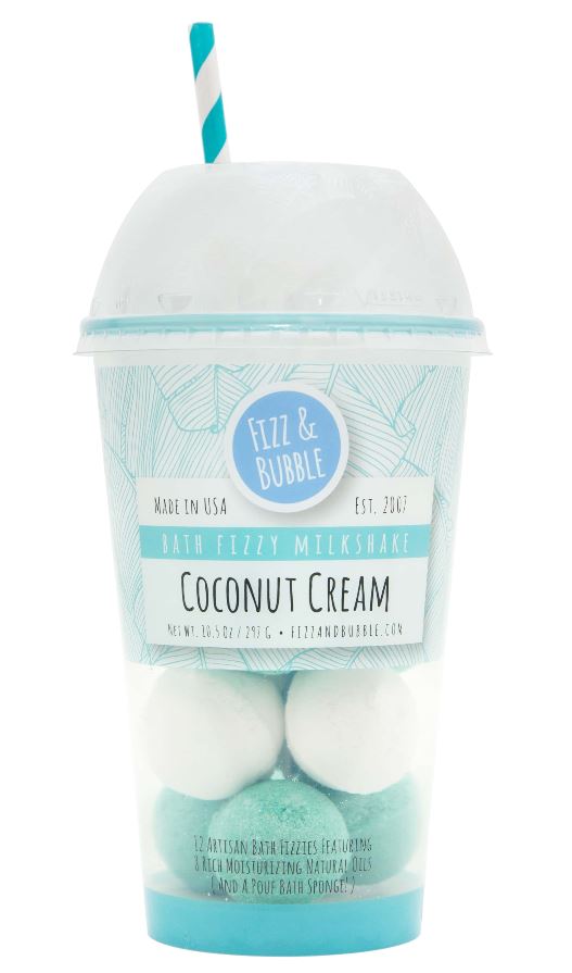 Fizz & Bubble Coconut Cream Bath Bomb Fizzy Milkshake - Walmart.com
