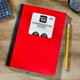 Pen+Gear College Ruled Composition Book, 7.5" x 9.75", Red, 100 Sheets ...