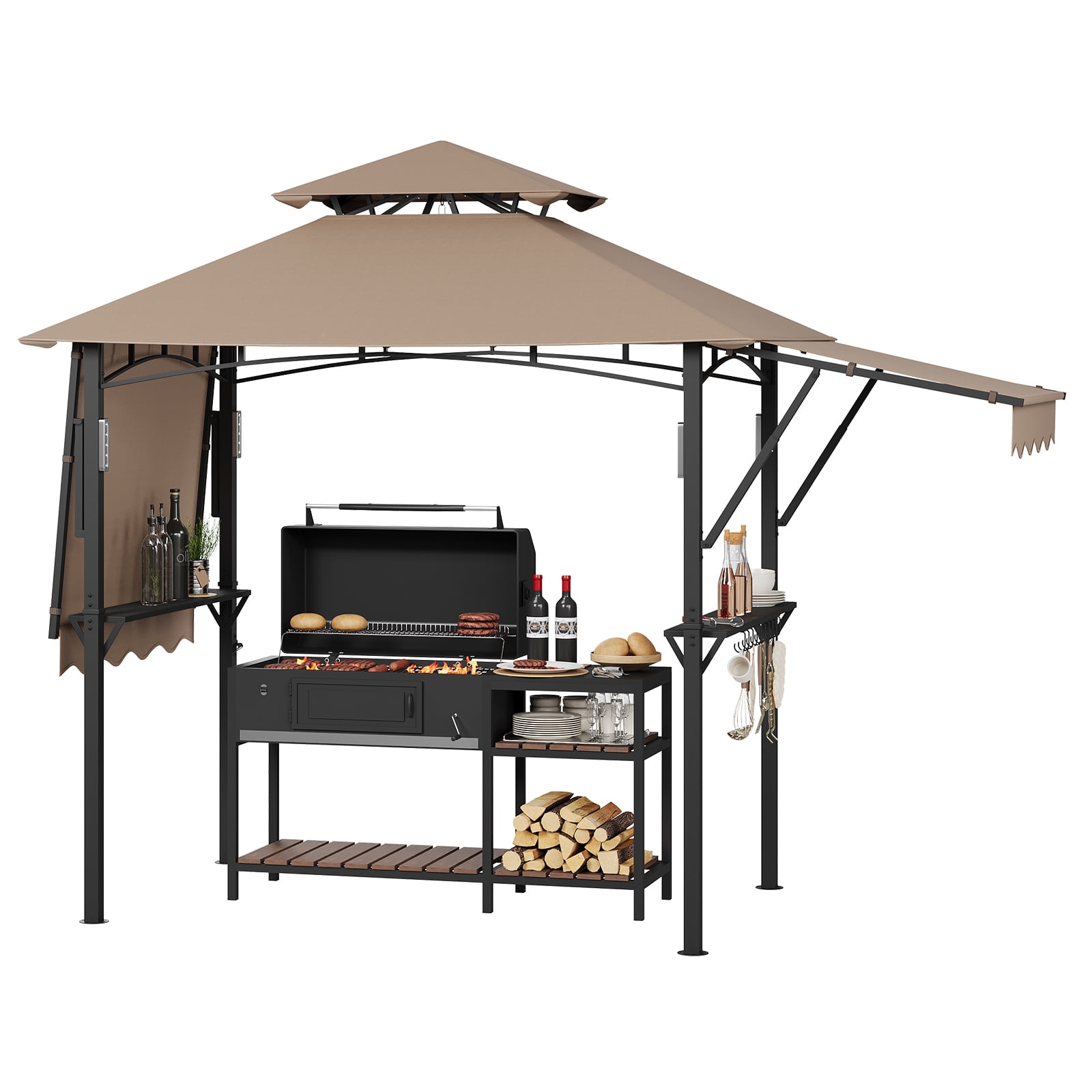 Click here for Tropow Outdoor Bbq Gazebo - 8x5 Ft With Dual Adjus... prices
