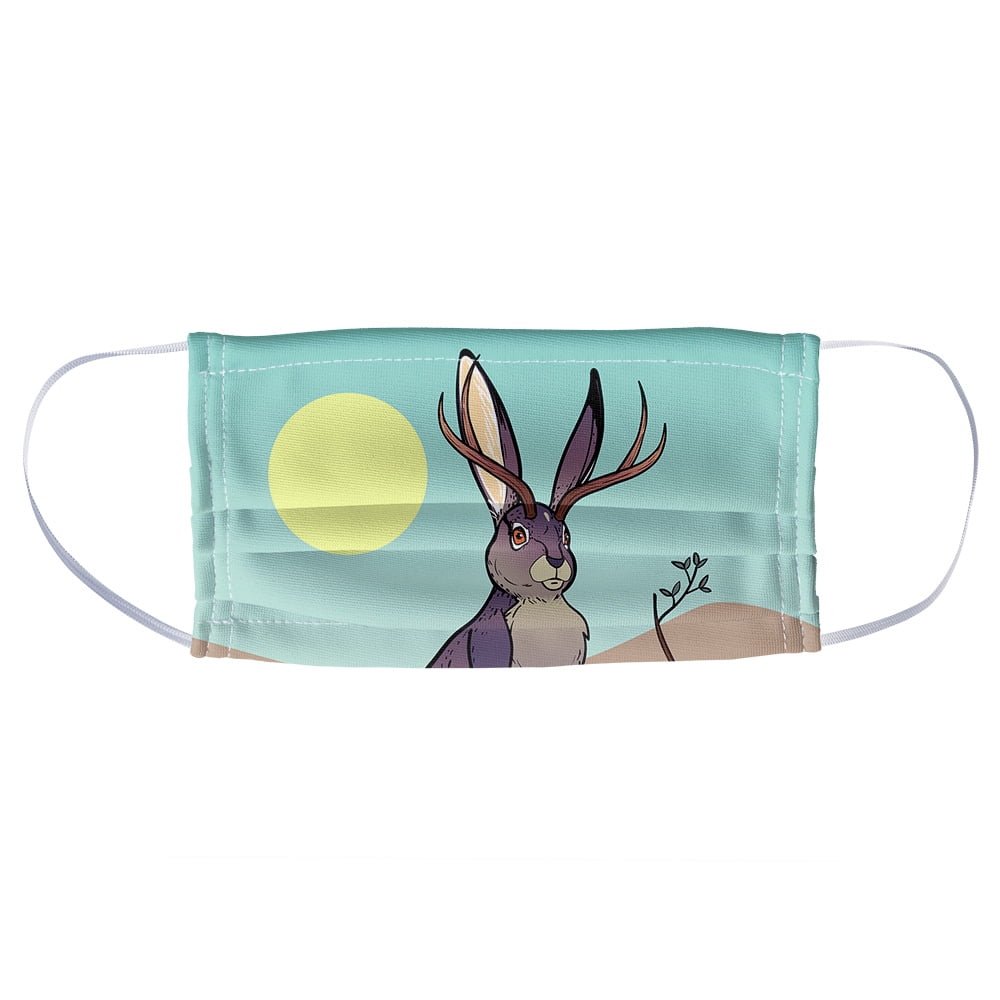 Cartoon Jackalope 1-Ply Reusable Face Mask Covering, Unisex - Walmart.com