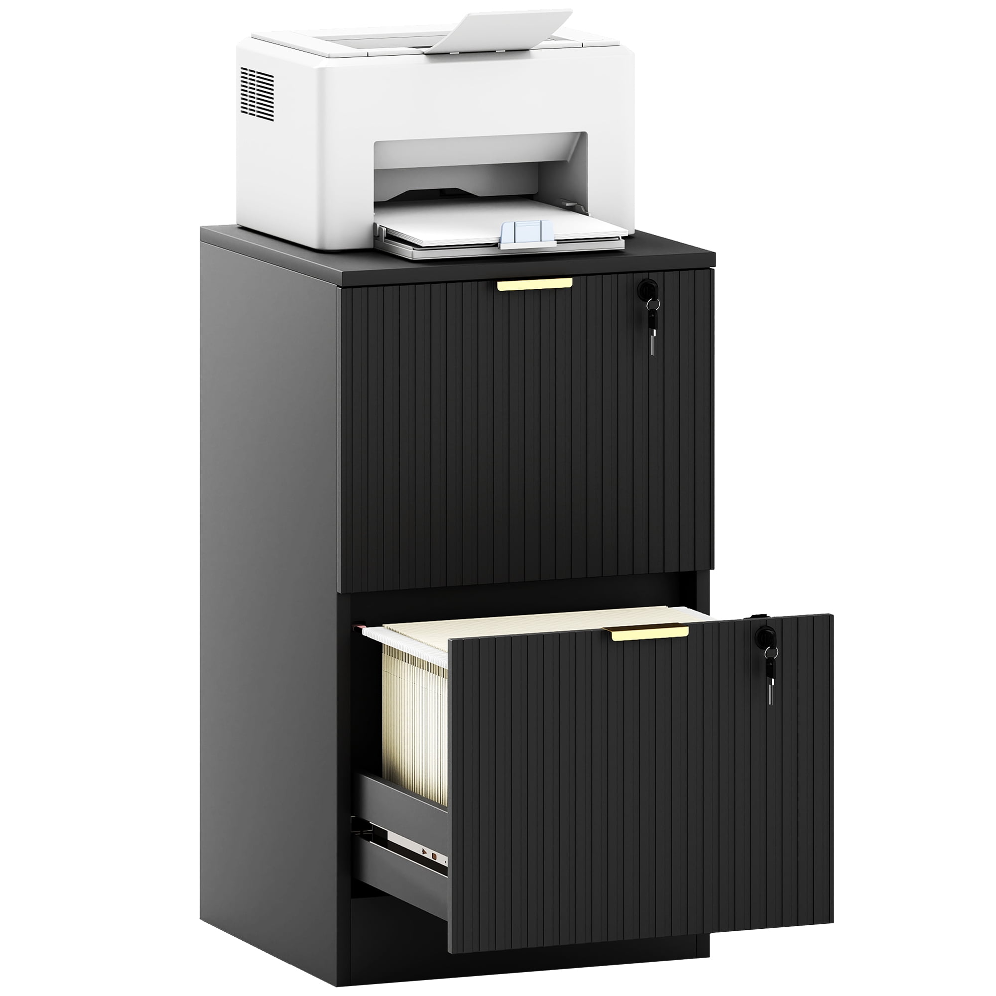 Click here for Homcom 2 Drawer File Cabinet Fluted Vertical Filin... prices