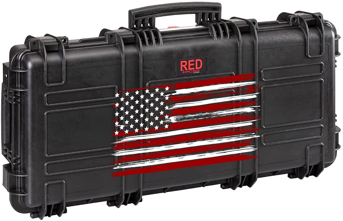 Explorer Cases 31" RED Gun Case with Double Layer Convoluted Foam ...