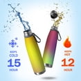 29oz Insulated Water Bottle with Tea Infuser, Stainless Steel Travel ...