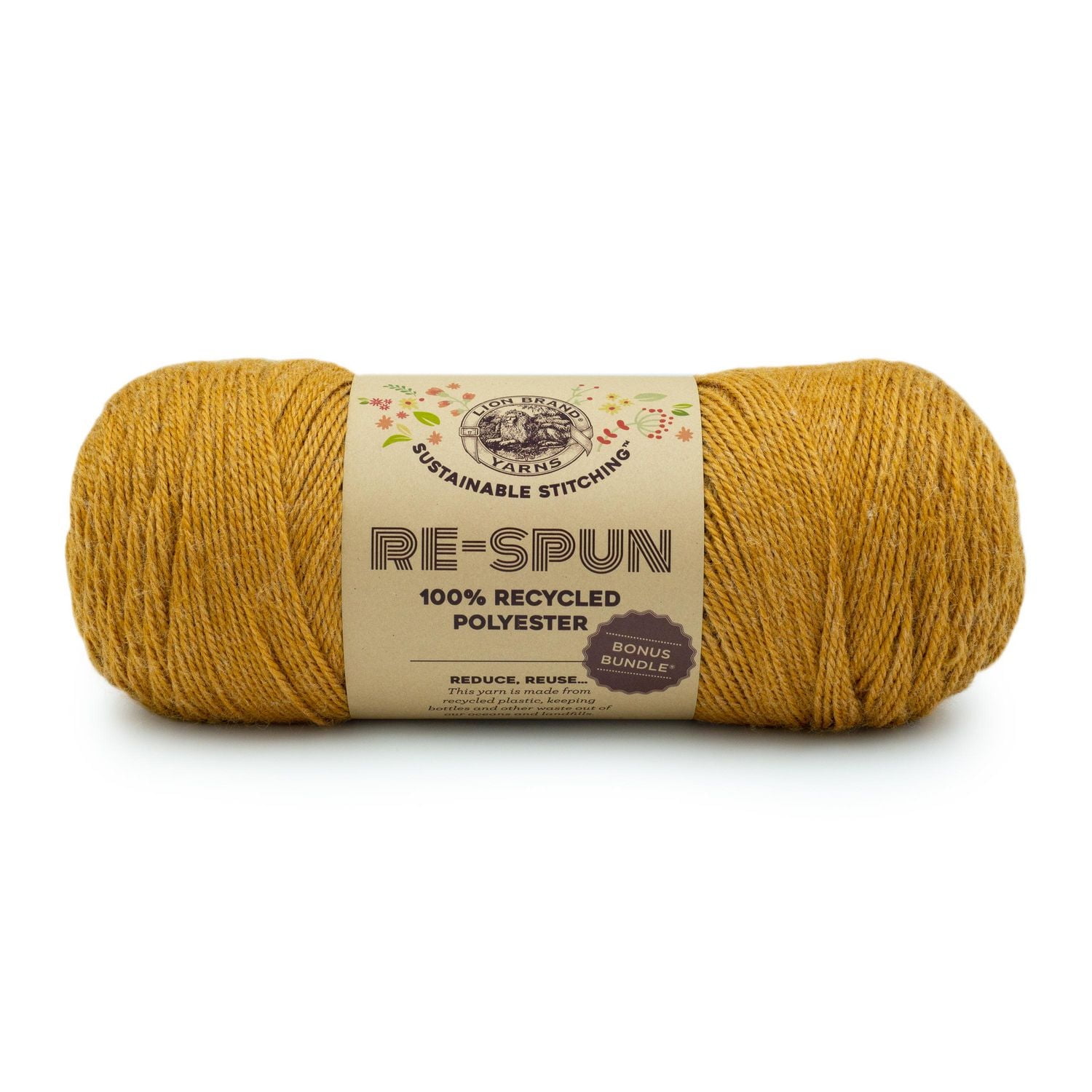 Click here for Lion Brand Re-Spun Bonus Bundle Yarn - Cornsilk prices