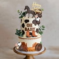 Cowboy Cake Topper Brown Ball Horse Boho Grass Artificial Eucalyptus ...