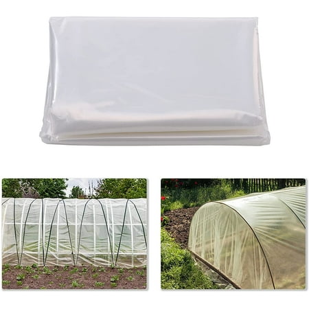 Clear Plastic Greenhouse Film, 6.5x32.8Ft Garden Clear Plastic Covers ...