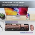 Wireless Keyboard and Mouse Combo - Cute Colorful Keyboard and Mouse ...