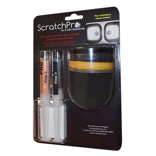 Superabrasive Scratch Pro Kit For Repairing And Polishing Stainless Steel Sinks Full Size