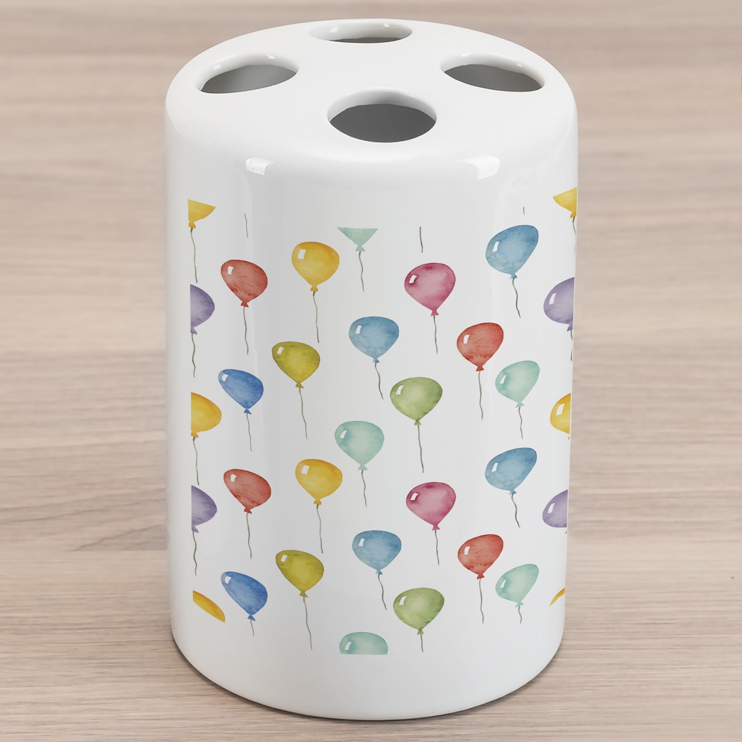 Colorful Ceramic Toothbrush Holder, Colorful Balloons Birthday Party ...