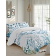 4 Piece Duvet Cover Set Full, Watercolor Sea Turtle Fish Seaweed Soft ...