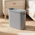 2/1pc Bathroom Trash Can, Compact And Durable Plastic Wastebasket With ...