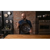 Babish 14-Inch Nonstick Carbon Steel Wok, Flat Bottom Stir Fry Pan ...