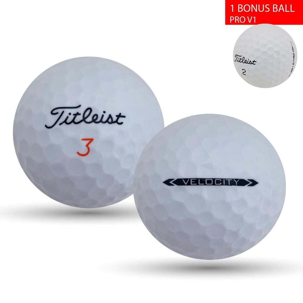 Click here for Mulligan - 60 Titleist Velocity 1 Bonus Pro V1 5a... prices