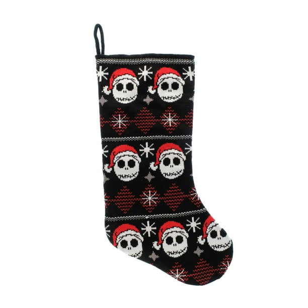 Disney, The Nightmare Before Christmas Jack, Skellington Knit Stocking ...