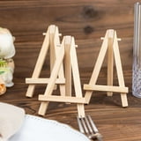 Efavormart 10 Pack | 5" Natural Mini DIY Tabletop Wooden Display Easel ...
