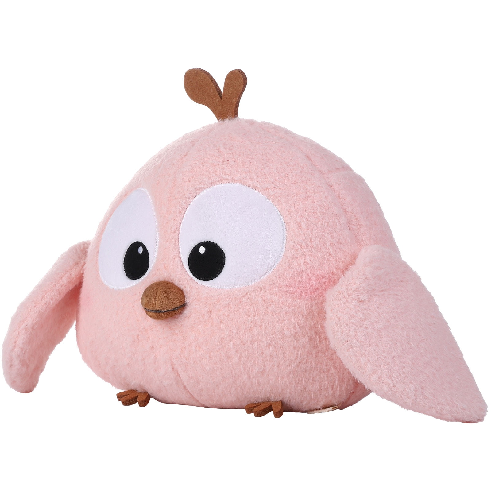 Leeten Plush Bird Doll Stuffed Animal 12", Grey Cute Plushies Chubby ...