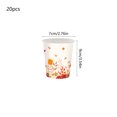 Autumn Paper Plates Set 20-Piece Thanksgiving Pumpkin Maple Print ...