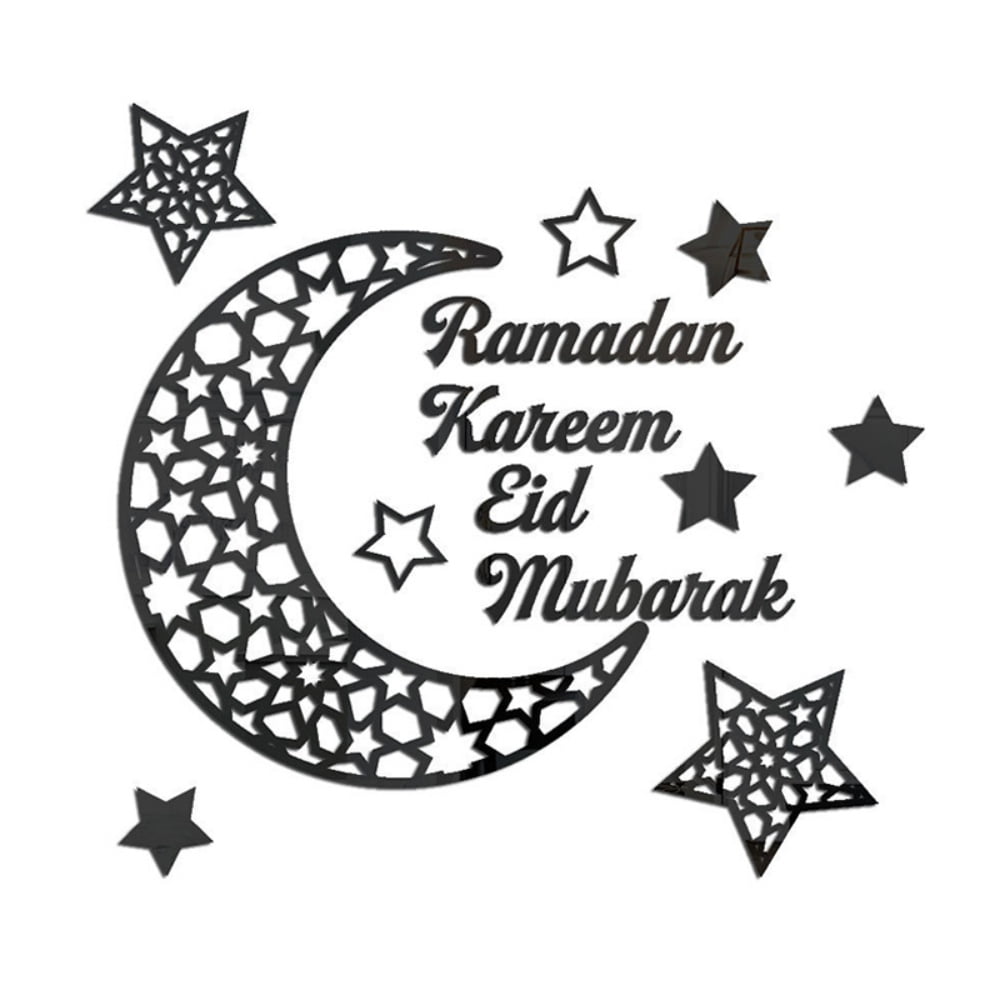 Islamic Wall Art Stickers Decor Ramadan Eid Mubarak For Home Decal ...