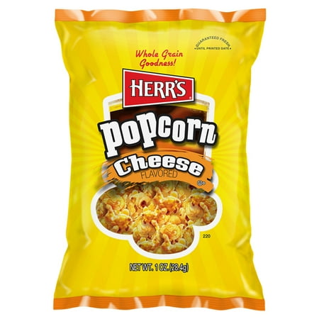 Herr's Cheese Flavored Popcorn 1 oz Bags - Pack of 30 - Walmart.com
