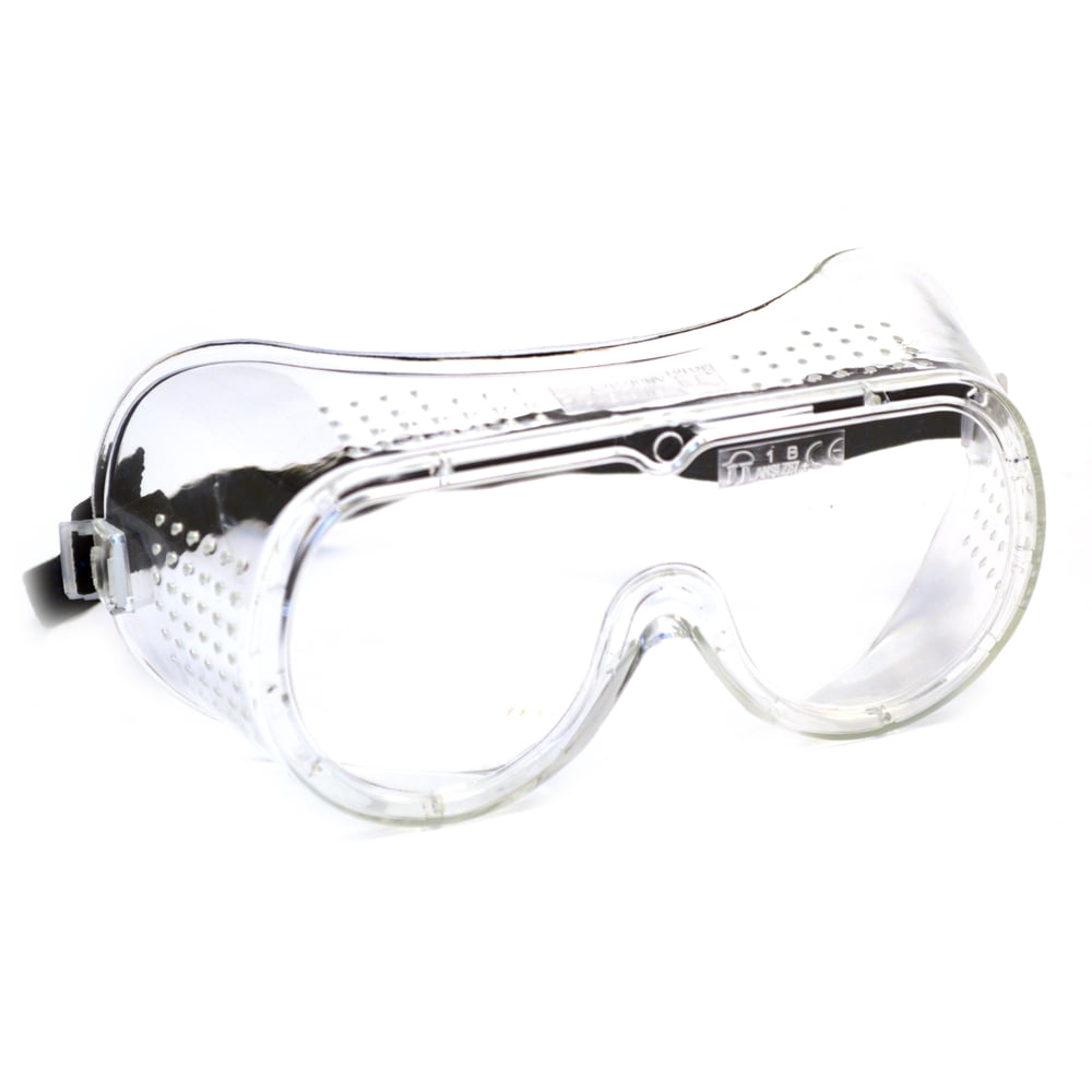 Eisco Labs Clear Safety Goggles - Vented with adjustable Elastic strap ...