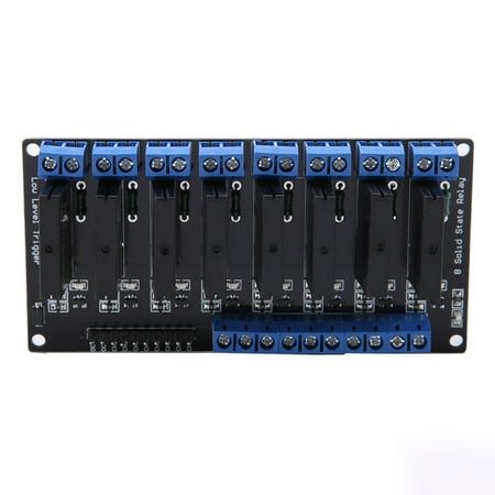 8 Channel SSR Relay, DC Solid State Relay Module Solid State Relay, For ...