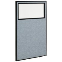 36-1/4"W x 60"H Freestanding Office Partition Panel, Gray - Walmart.com