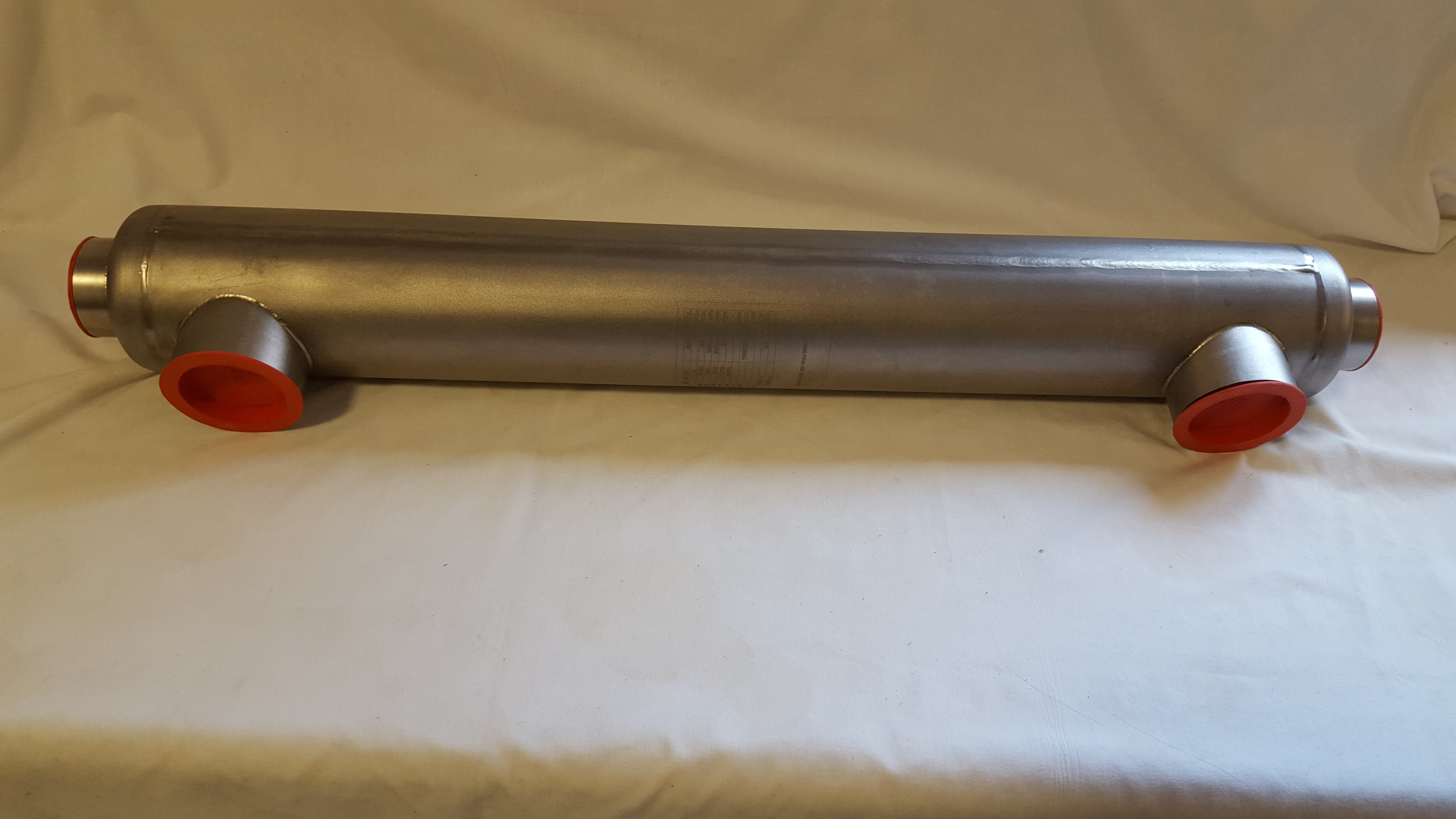 210k BTU Titanium Tube and Shell Heat Exchanger for Saltwater Pools ...