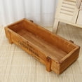 Wooden Rectangle Trough Box Plant Bed Wood Planter Box Garden Plant ...