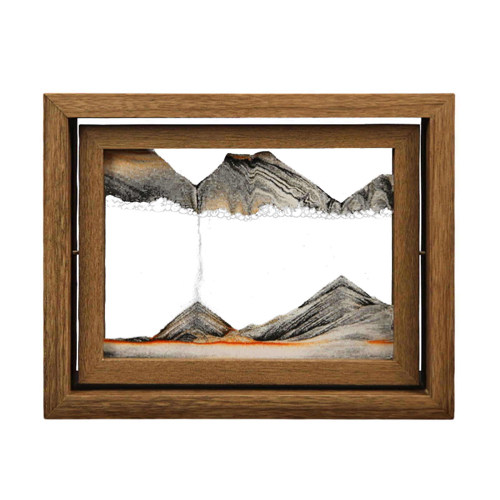 1 Set Quicksand Painting Lead-free Process Rotating Layered Transparent ...