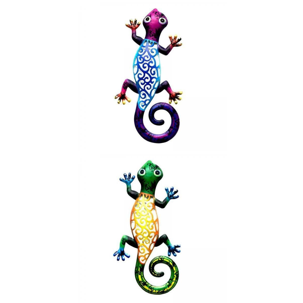 Click here for Dynwaveca 2 Pieces Metal Gecko Wall Decoration  De... prices