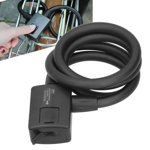 ANGGREK 3.7V Electric Bike Lock Fingerprint Bike Lock With Waterproof ...
