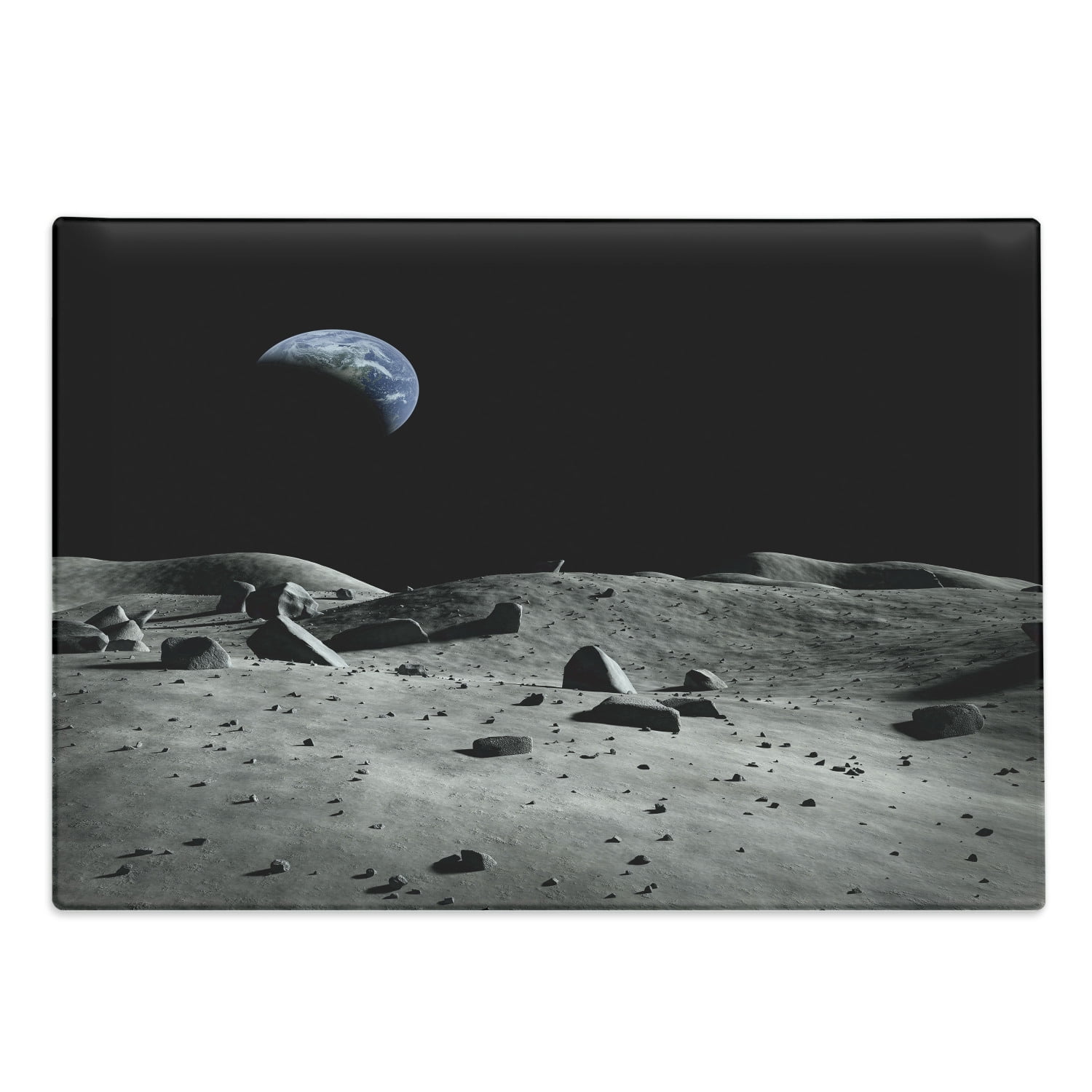 Moon Cutting Board, Earth Seen from the Moon Space Debris Vast Universe ...