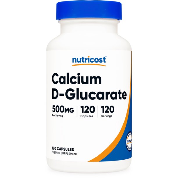 Nutricost Calcium D-Glucarate 500mg, 120 Capsules - Gluten Free, Non ...