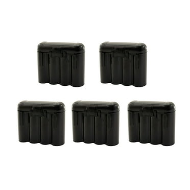 3 Pack AA / AAA / CR123A Black Battery Holder Storage Cases - Walmart.com