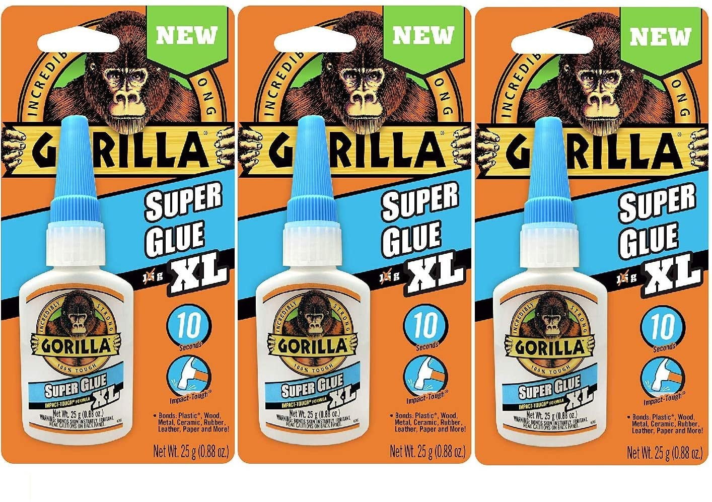 Gorilla Super Glue XL High Strength Super Glue 25 gm - Walmart.com