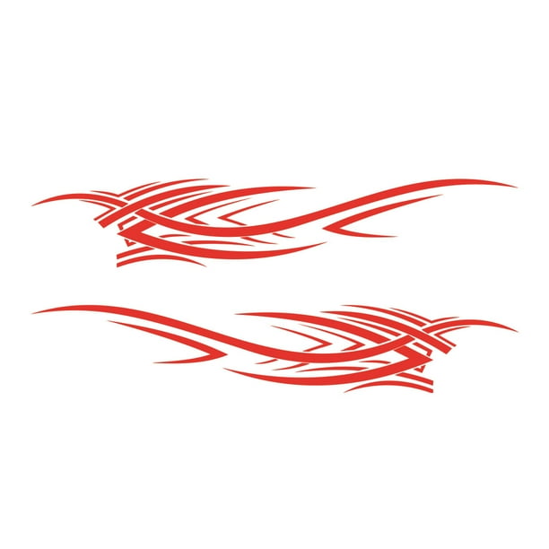 relayinert 2piece Statement With Fire Flames Car Sticker Fashionable ...