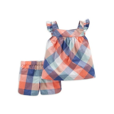 Wonder Nation Baby and Toddler Girls’ Woven Dress, Sizes 12M-5T - Walmart.com
