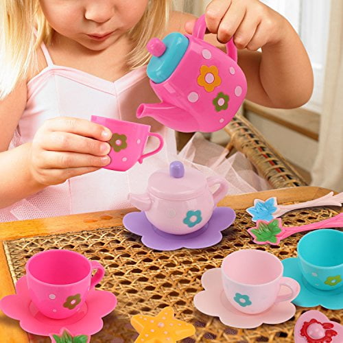 Plastic tea set for child store